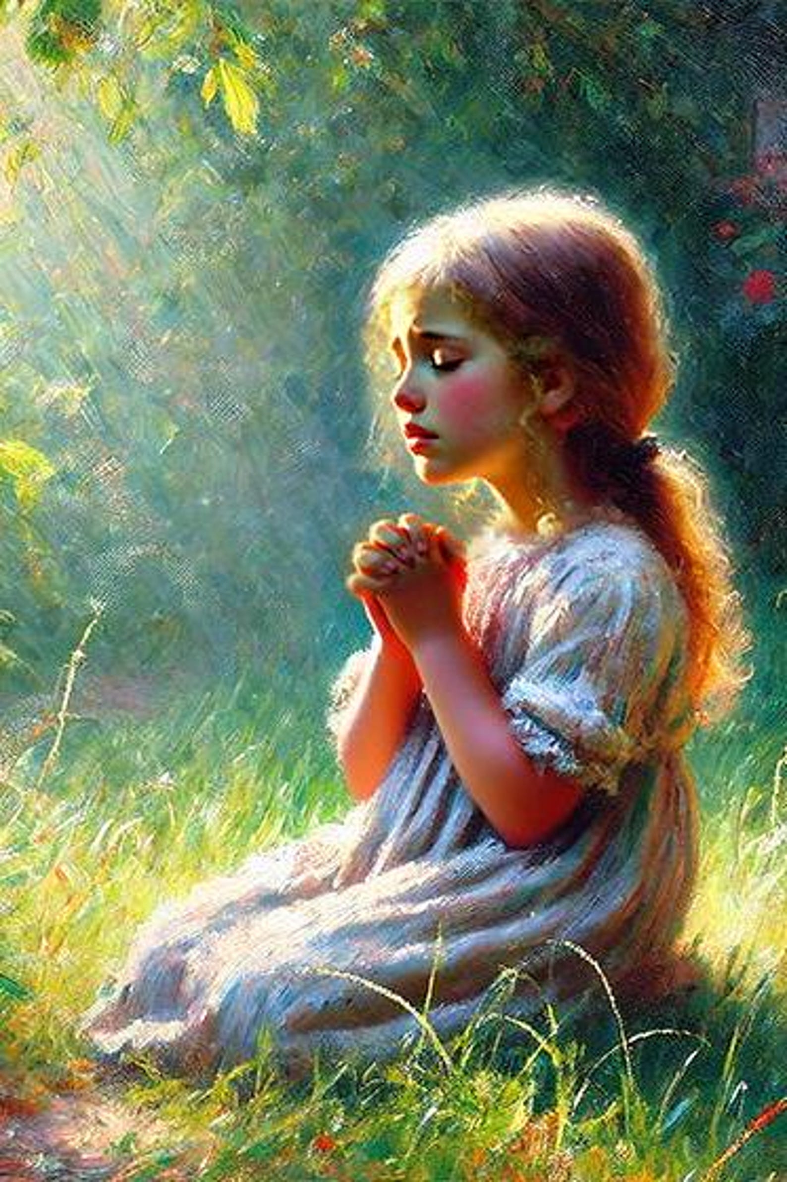 Christian Art: "the Prayer of a Child" Printable Download Wall Art ...