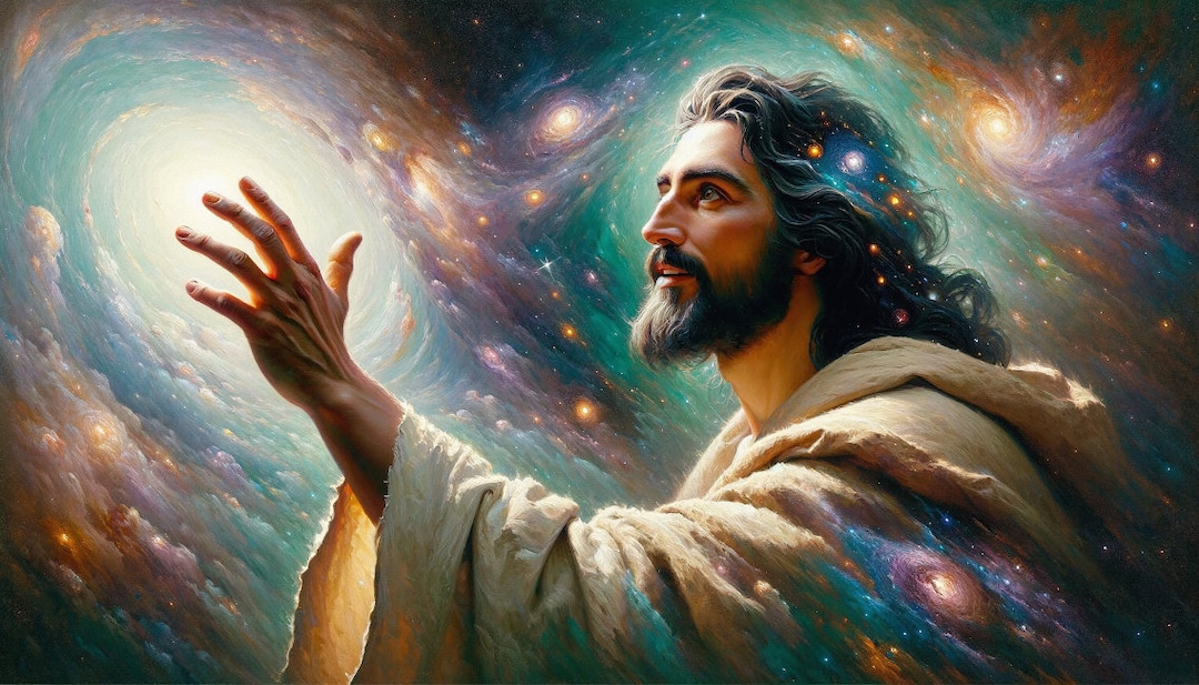 Christian Art: "alpha and Omega." Printable Download Art of Jesus ...