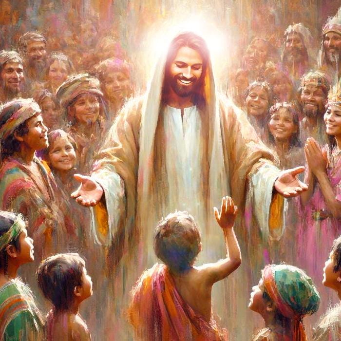 Christian Art: "blessed Them One by One" Printable Download Art of ...