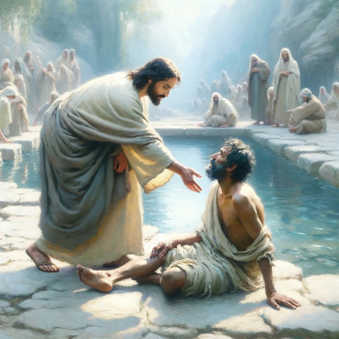 Christian Art: "healer of Bethesda." Downloadable Christian Art of ...