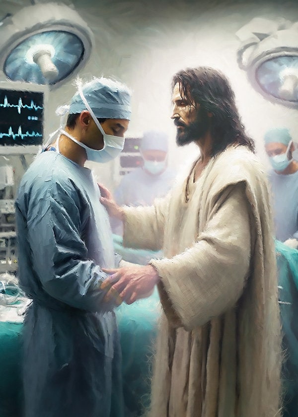 Christian Art: "prepping for Surgery" Printable Download of a Surgeon ...