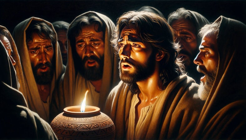 Christian Art: "when They Had Sung an Hymn." Printable Download Art of ...