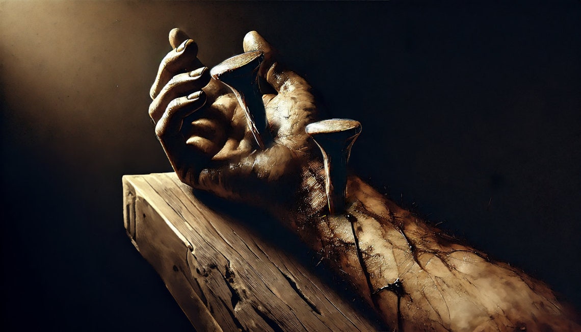 Christian Art: "i Have Graven Thee." Printable Download Art of Jesus's Hands on the Cross. 10500 ...