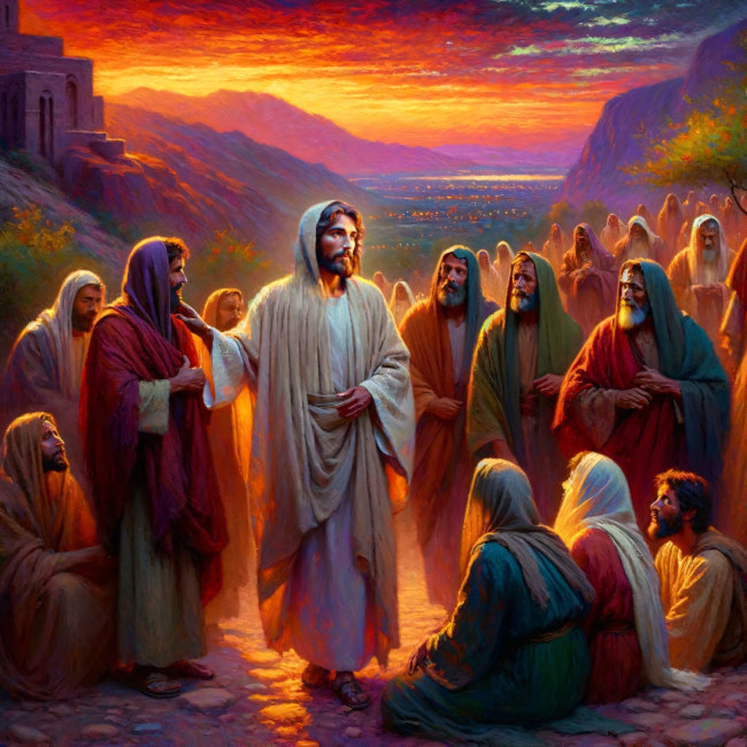 Christian Art: "jesus and His Disciples." Printable Download ...