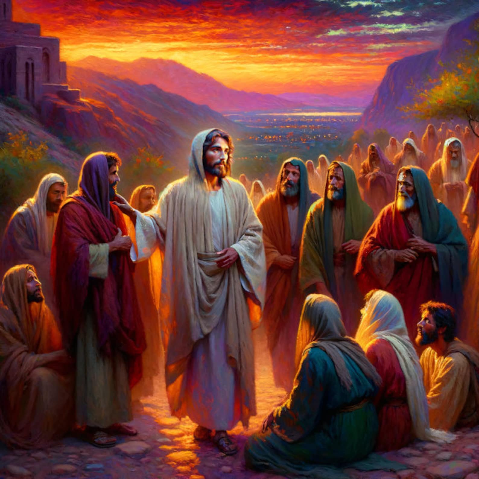 Christian Art: "jesus and His Disciples." Printable Download ...