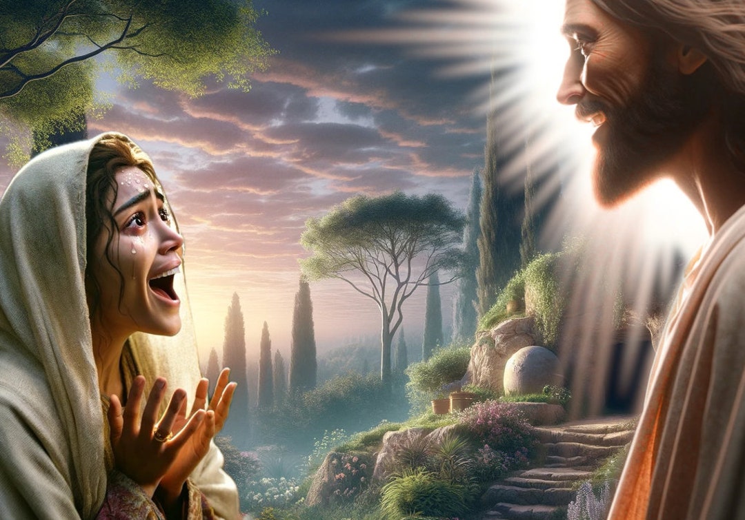 Christian Art: "dawn of Recognition." an Image of Mary Magdalene First ...