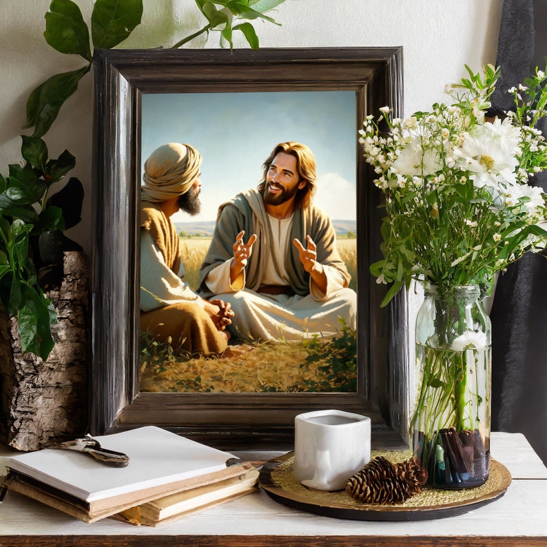 Christian Art: "and He Taught." Printable Download Art of Jesus ...