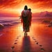Christian Art: "footprints in the Sand" Printable Download Art. the ...
