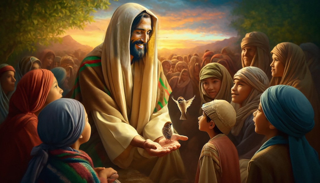 Christian Art: "two Sparrows for a Farthing." Printable, Downloadable ...