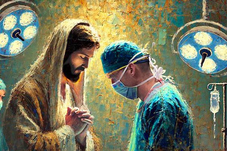 Christian Art: "the Surgeon's Prayer" Printable Download of a Surgeon ...