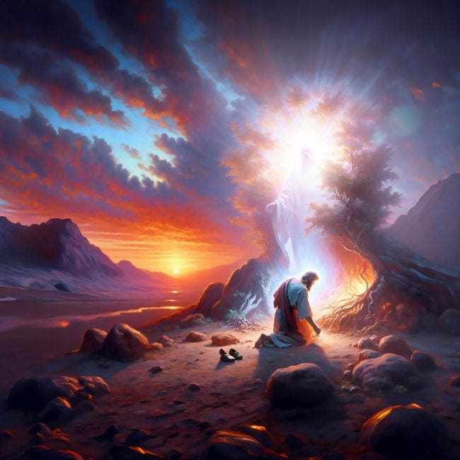 Christian Art: "put off Thy Shoes" Printable Download. Landscape ...