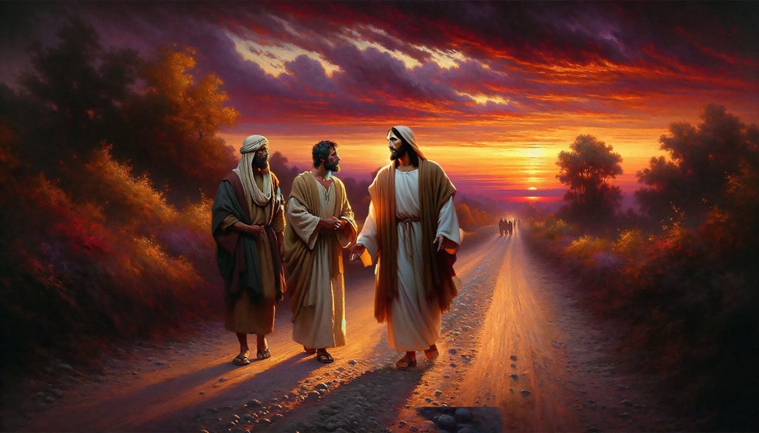 Christian Art: "road to Emmaus" Printable, Downloadable Painting of ...