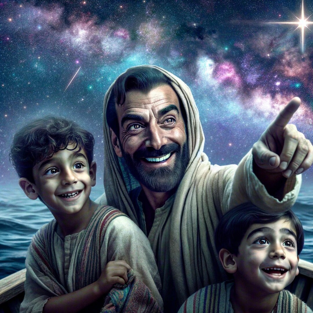 Christian Art: "zebedee's Boys and the Star of Bethlehem." Zebedee ...