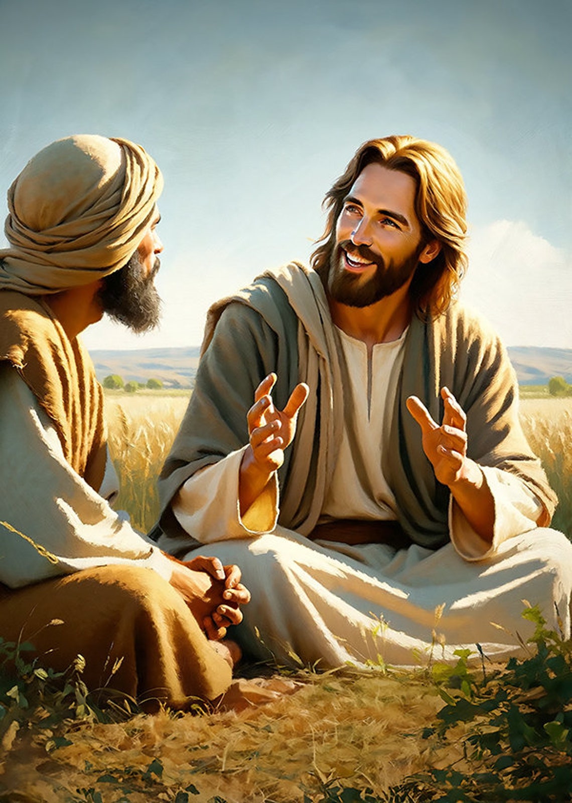 Christian Art: "and He Taught." Printable Download Art of Jesus ...