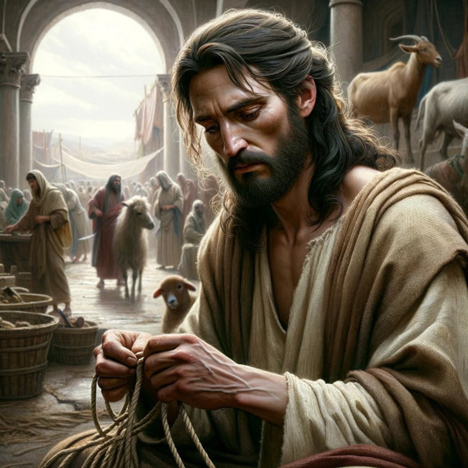 Christian Art: "den of Thieves." Christian Art of Jesus Christ ...