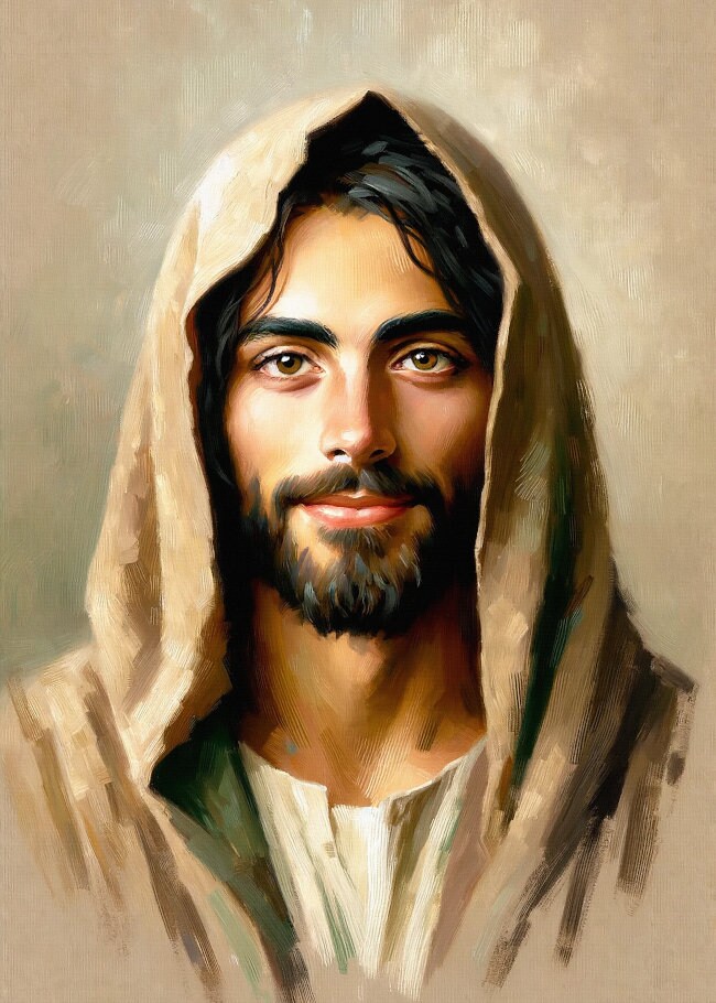 Christian Art: redeemer. A Printable Digital Download of a Portrait of ...