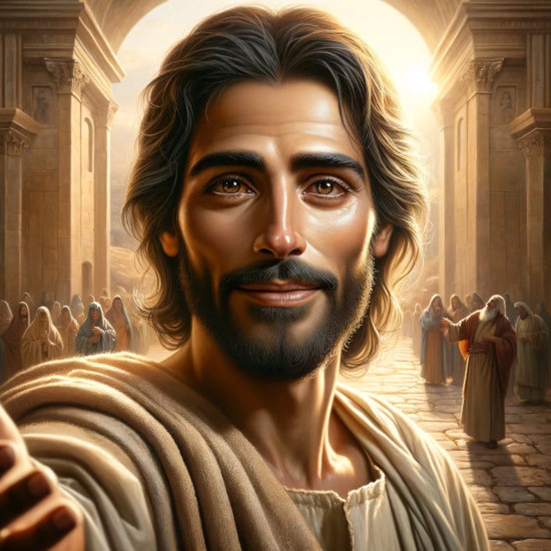 Christian Art: "first Sight" Printable Download Art. the View of a Man ...