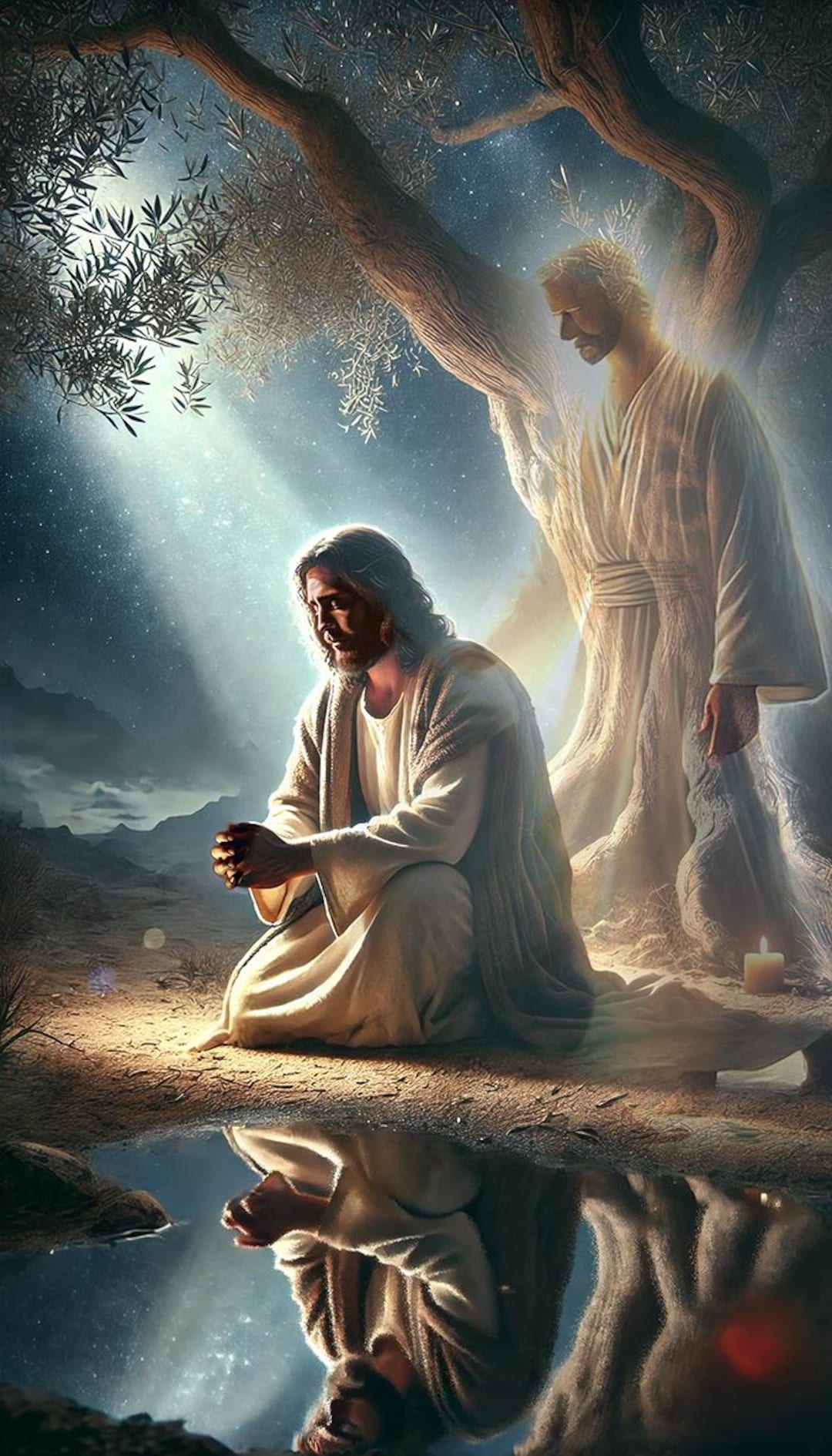 Christian Art: "the Olive Press." Printable Download Art of Jesus in ...