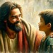 Christian Art: "he Blessed Them" 02. Printable Download Art of Jesus ...