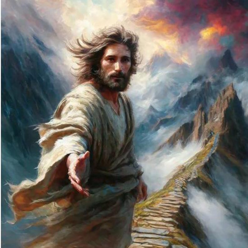 Christian Art: "i Will Help" Printable Download Wall Art of Jesus ...