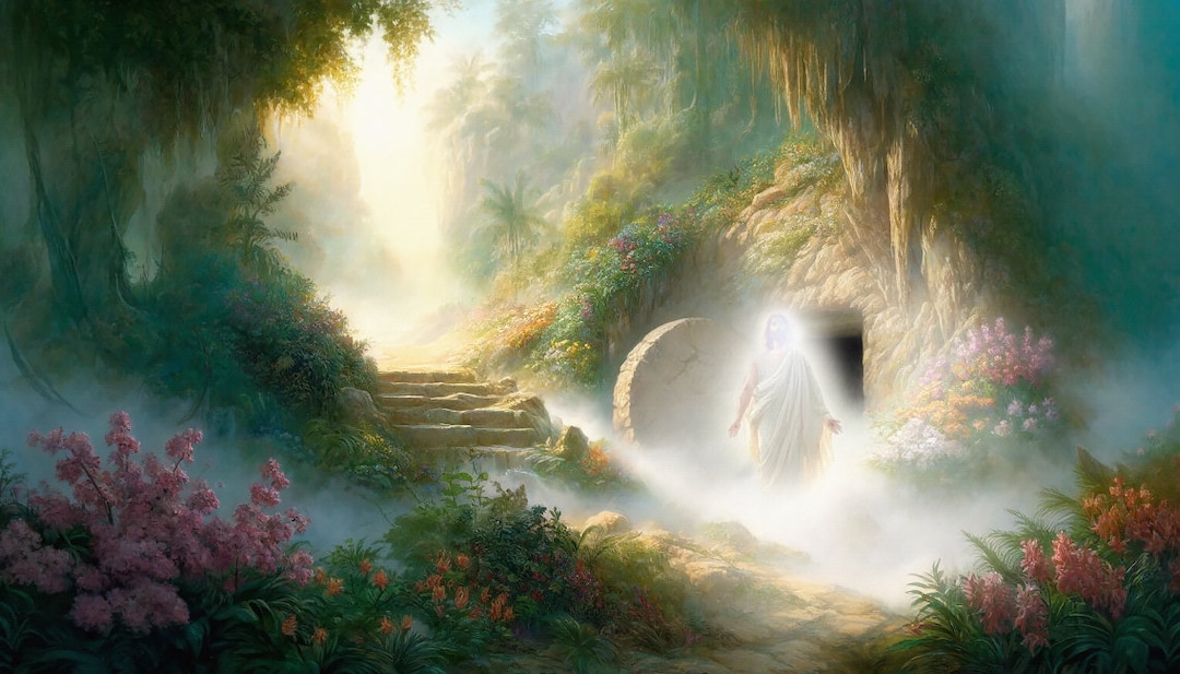 Christian Art: "the Third Day Rise Again." Printable Download Art of ...