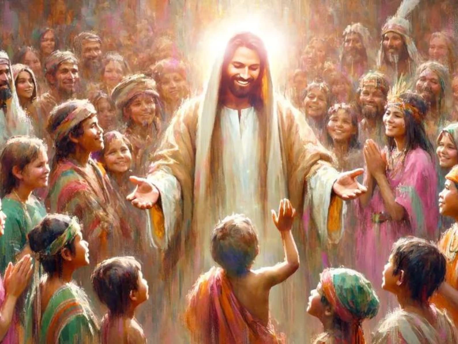 Christian Art: "blessed Them One by One" Printable Download Art of ...