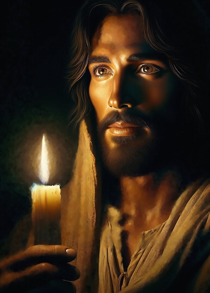 Christian Art: "i Am the Light." Printable Download Art of Jesus ...