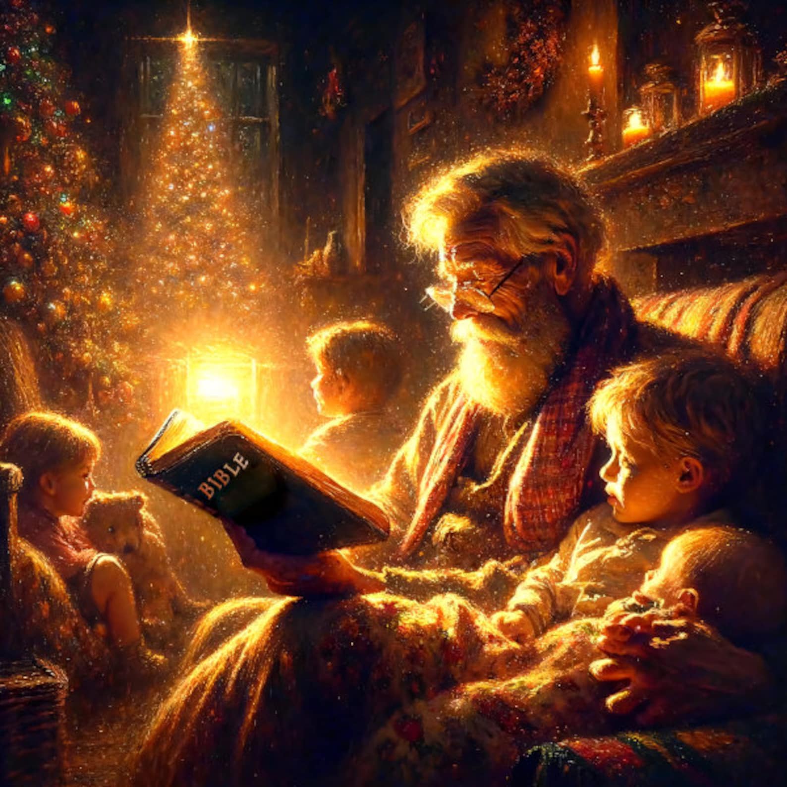 Christian Art: "the Christmas Story." Christmas Wall Art of the Birth ...