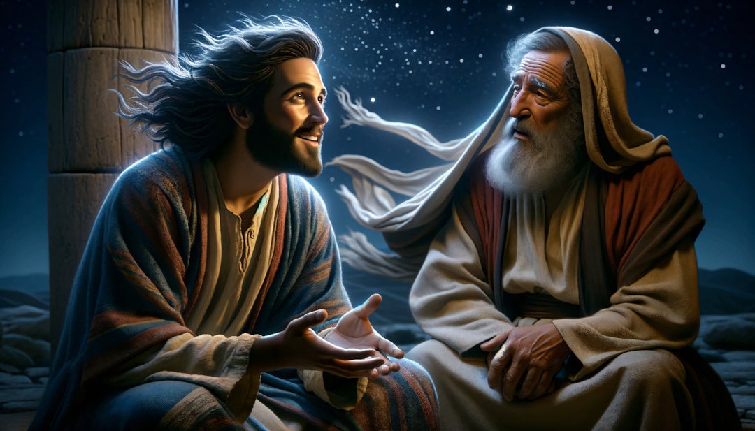 Christian Art: "born of the Spirit." Printable Download Art of Jesus ...