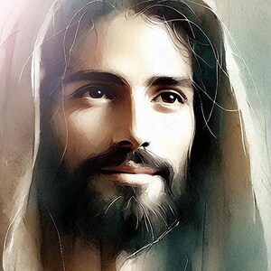 Christian Art: "light of Men" Printable Download Wall Art Portrait of ...