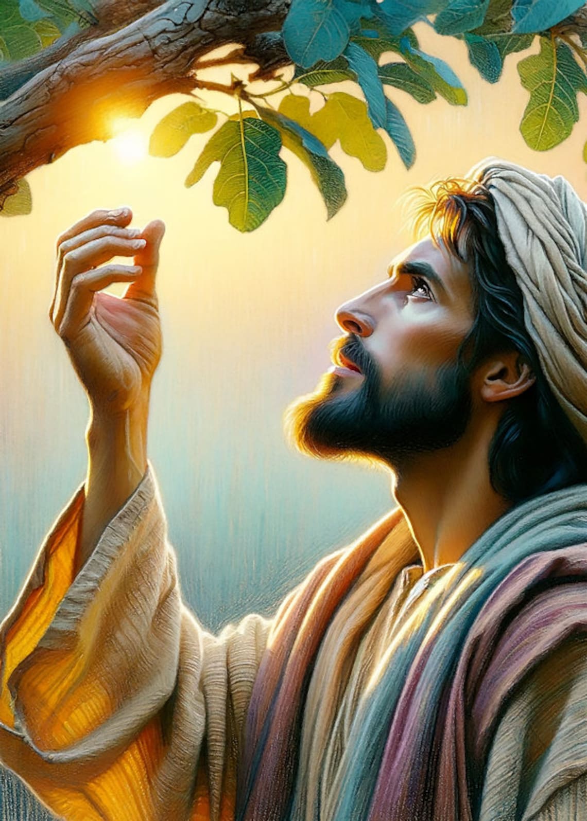 Christian Art: "jesus and the Barren Fig Tree." Printable Download Art ...