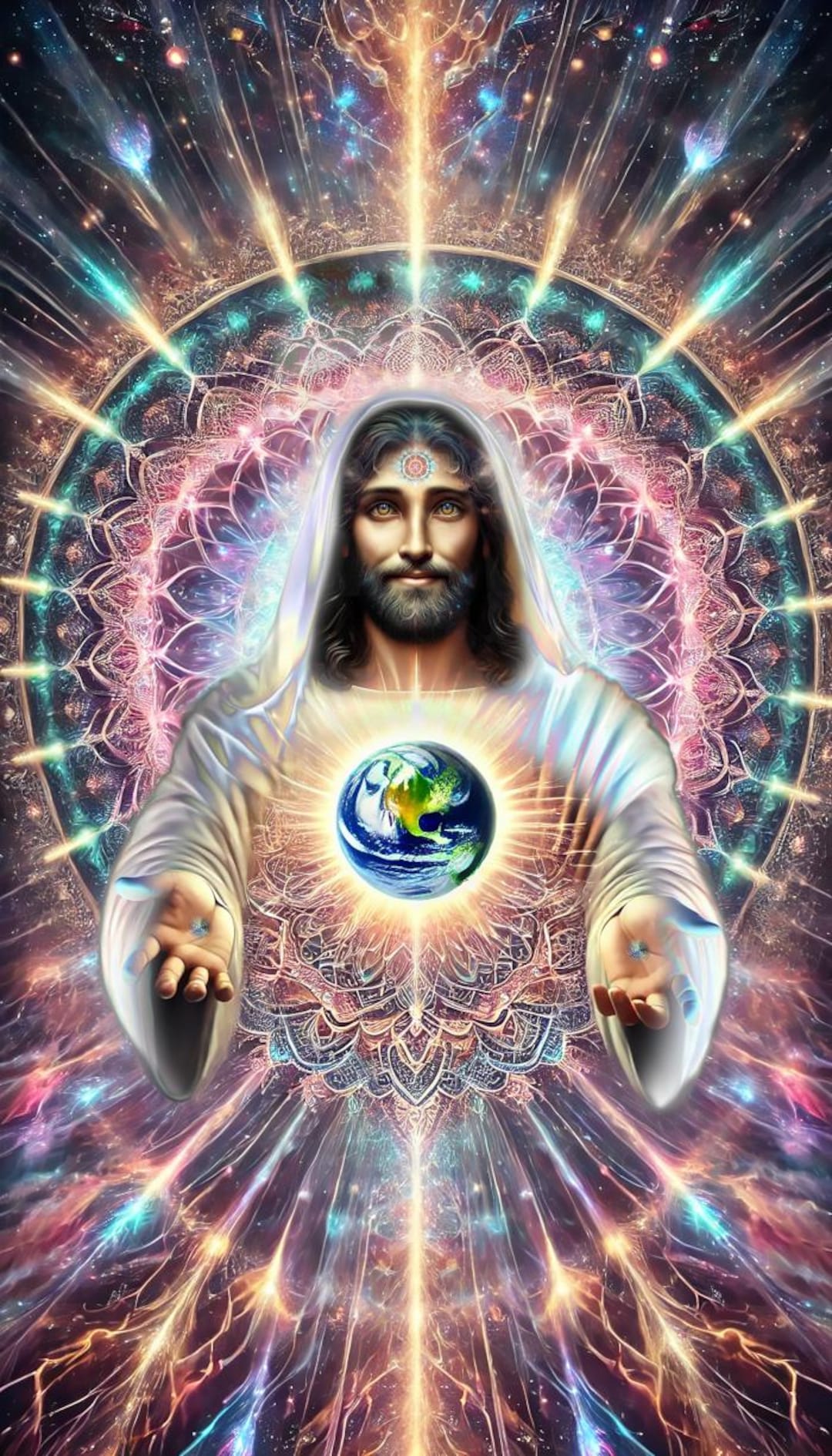 Christian Wall Art, "vision of Jesus." Printable Download of a ...