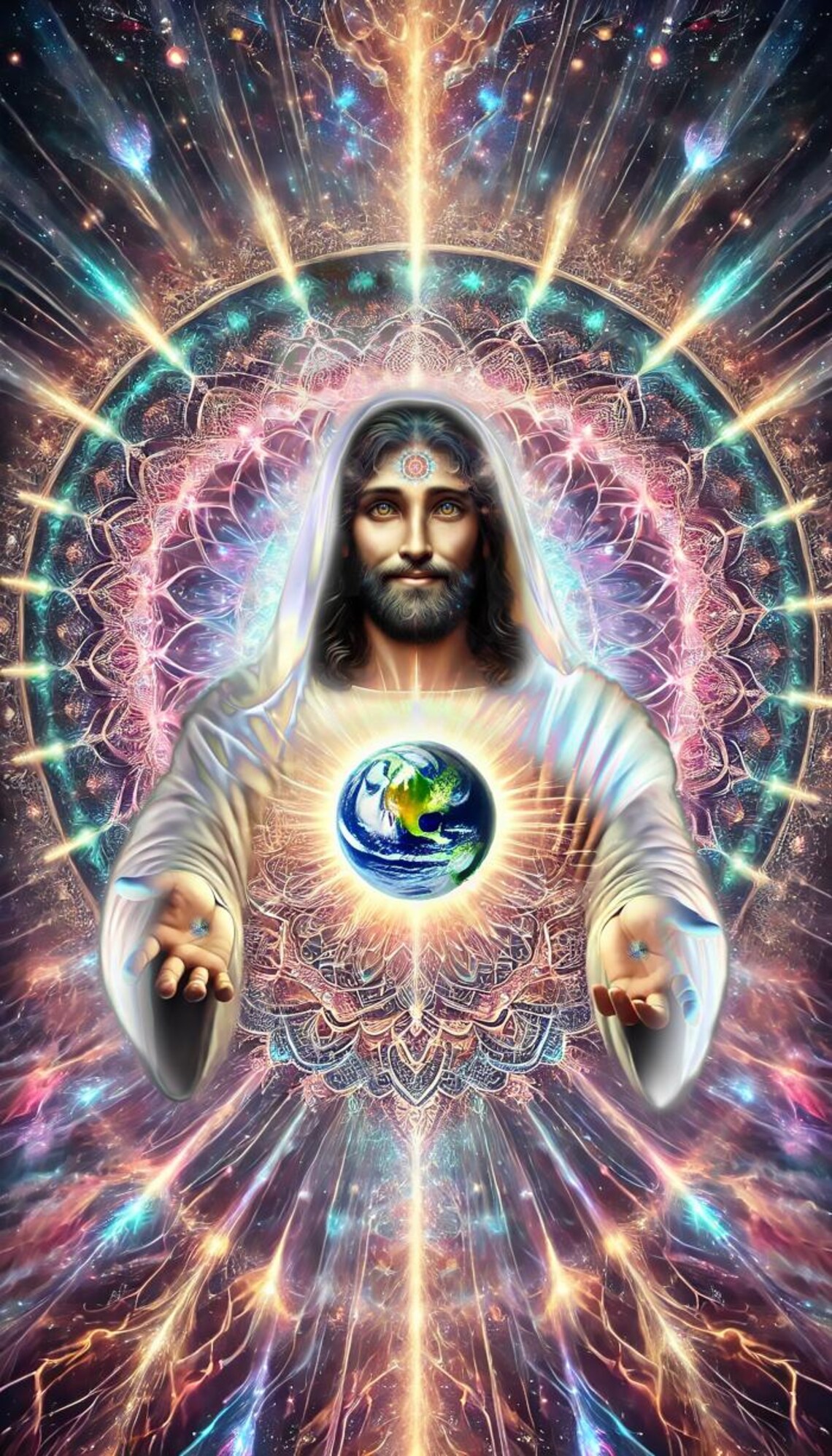 Christian Wall Art, "vision of Jesus." Printable Download of a ...