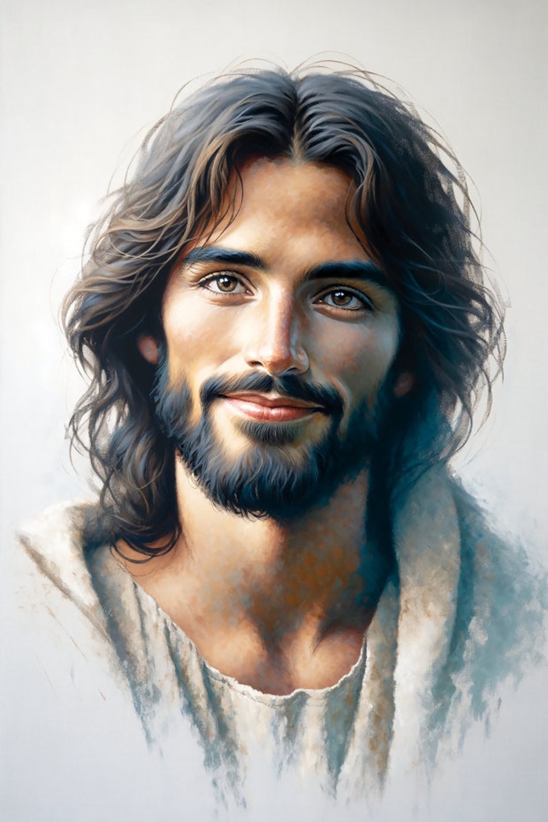 Jesus Portrait, Downloadable Christian Wall Art, "only Begotten Son ...