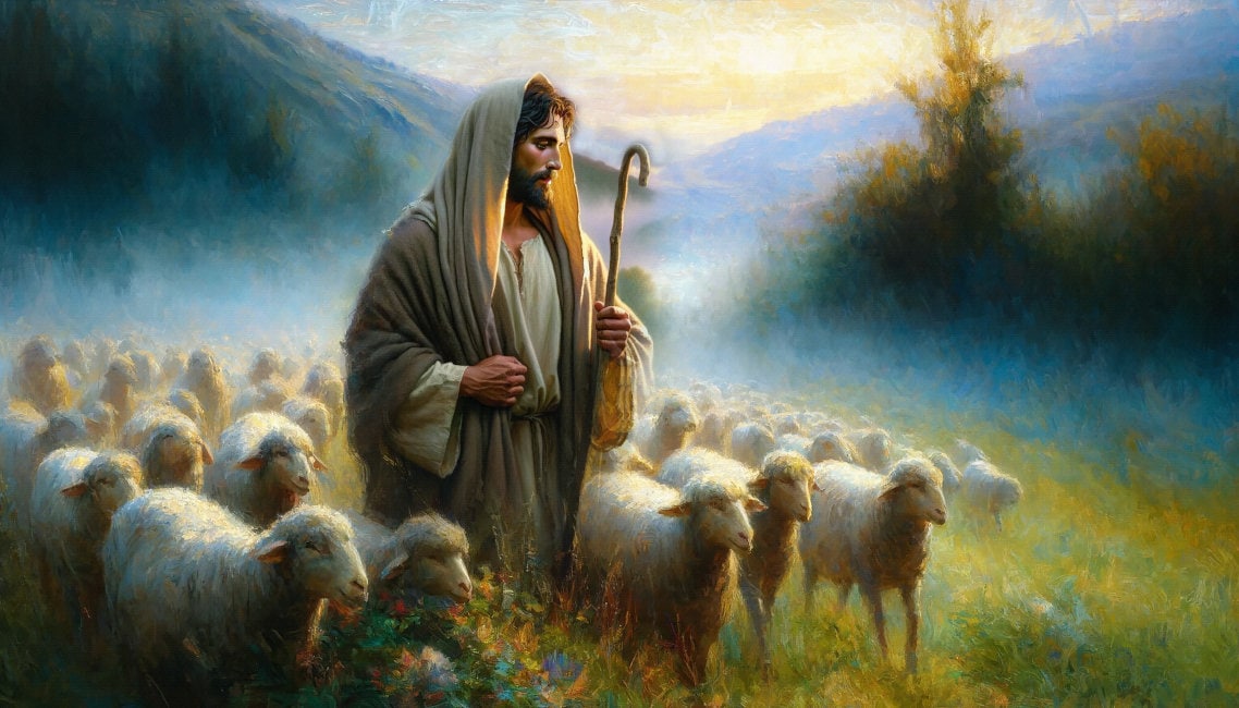 Christian Art: "feed in Green Pastures." Printable, Downloadable ...