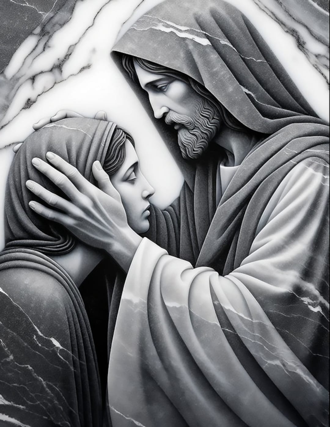 Christian Art: "healed at Last." Printable Digital Image of Jesus ...