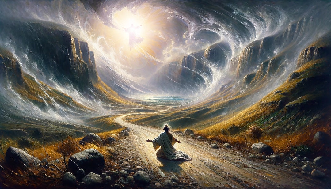 Christian Art: "road to Damascus." Printable Download Art of Paul (saul ...