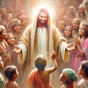 Christian Art: "blessed Them One by One" Printable Download Art of ...