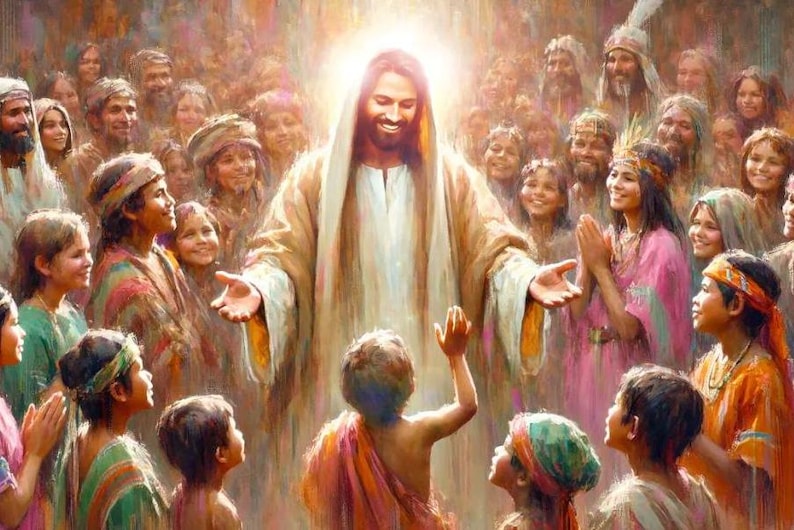 Christian Art: "blessed Them One by One" Printable Download Art of ...