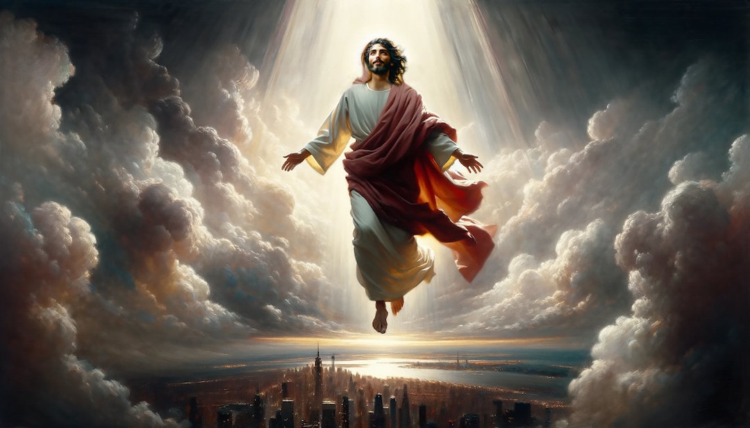 Christian Art: "jesus Returns Wearing Red." Printable Digital Image of ...