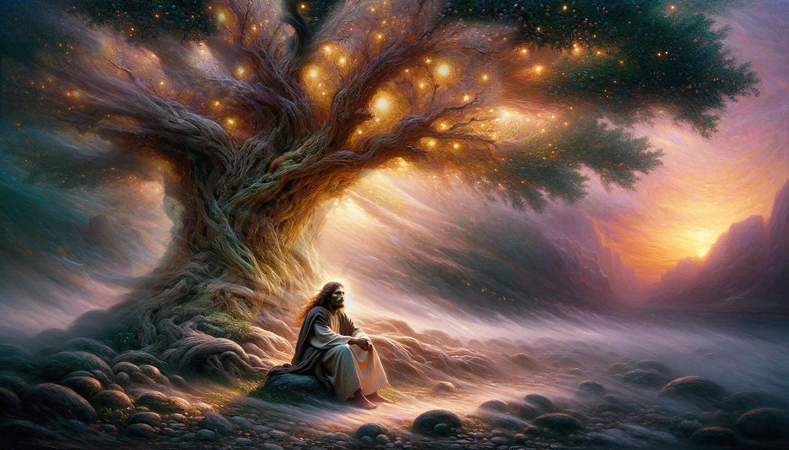 Christian Art: "jesus Christ Under the Tree of Life" Printable Download ...
