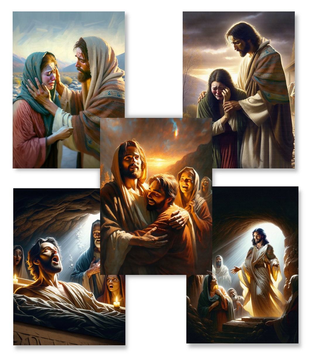 Christian Art: Raising Lazarus Series, Downloadable and Printable ...
