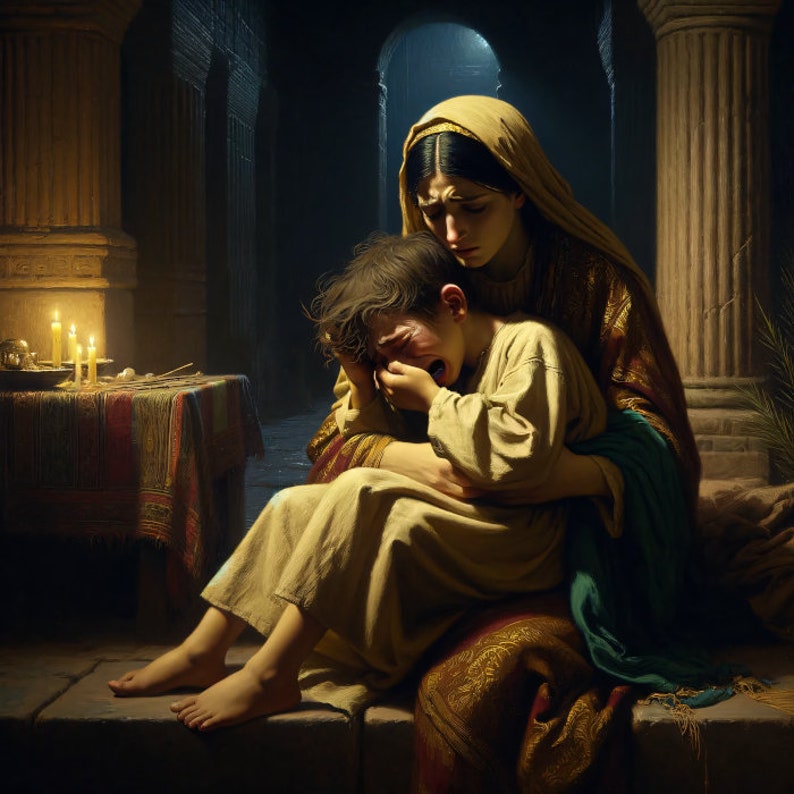 Christian Art: "premonition Dreams." Mary Holding Young Jesus to ...