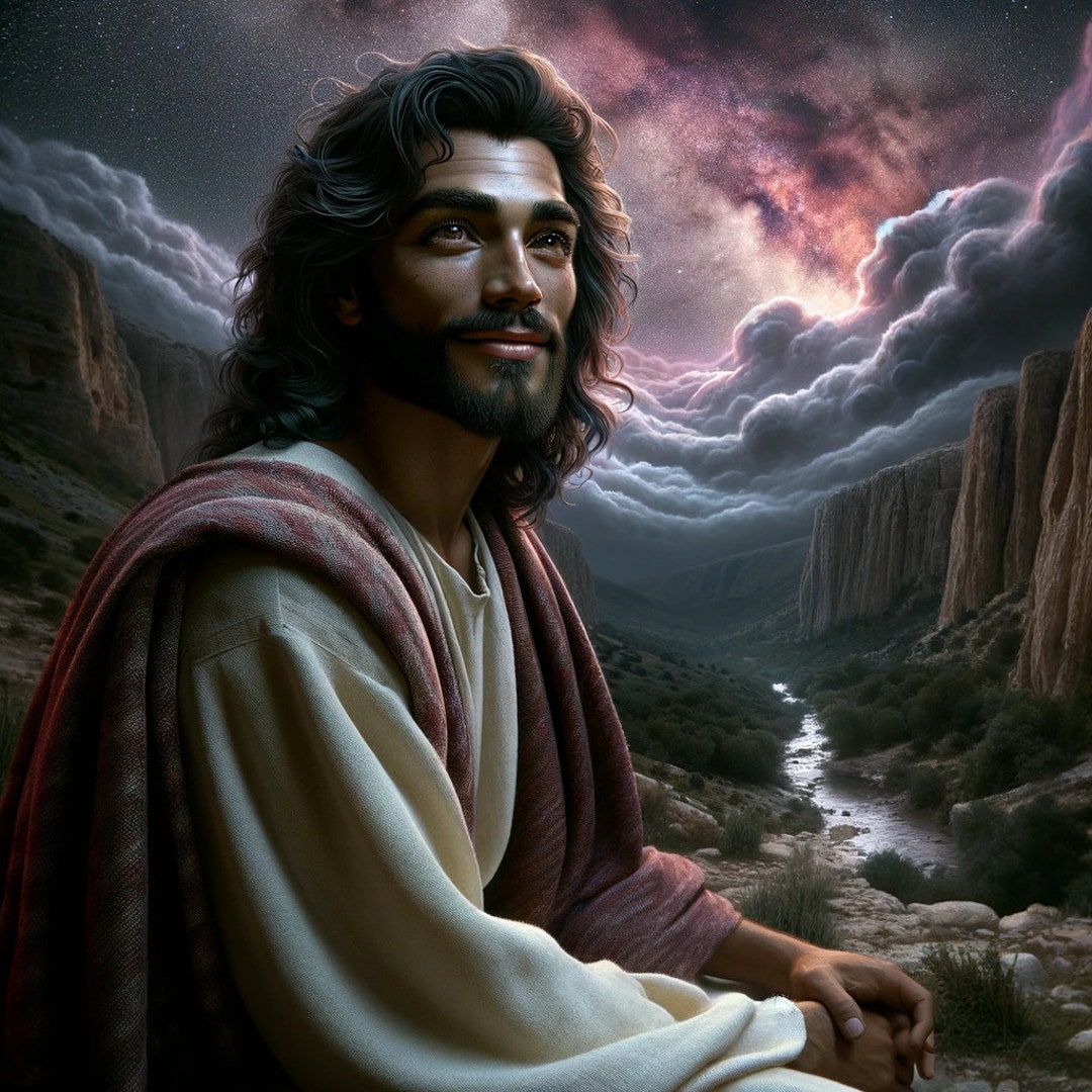 Christian Art: "into the Wilderness." an Image of Jesus Christ in the ...
