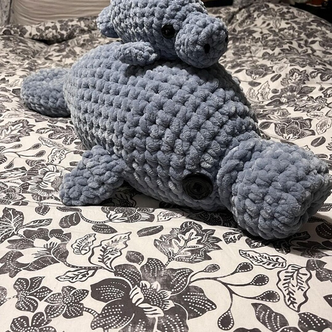 The Mini Manatee Crochet Pattern, the Little Manatee Amigurumi, Mini ...