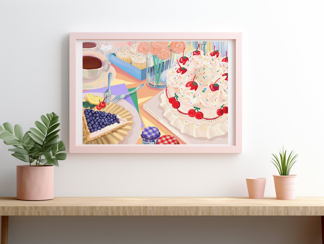 Printable Wall Art Cake Include 3 Size of Paper, Paint and Design by ...