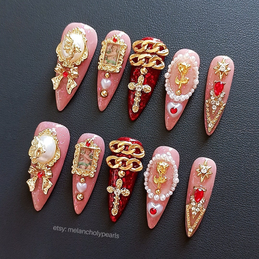 Sacred Royalty Baroque Press on Nails - Etsy