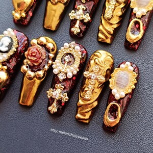 Sacred Royalty Baroque Press on Nails - Etsy