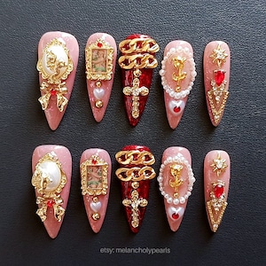 Sacred Royalty Baroque Press on Nails - Etsy