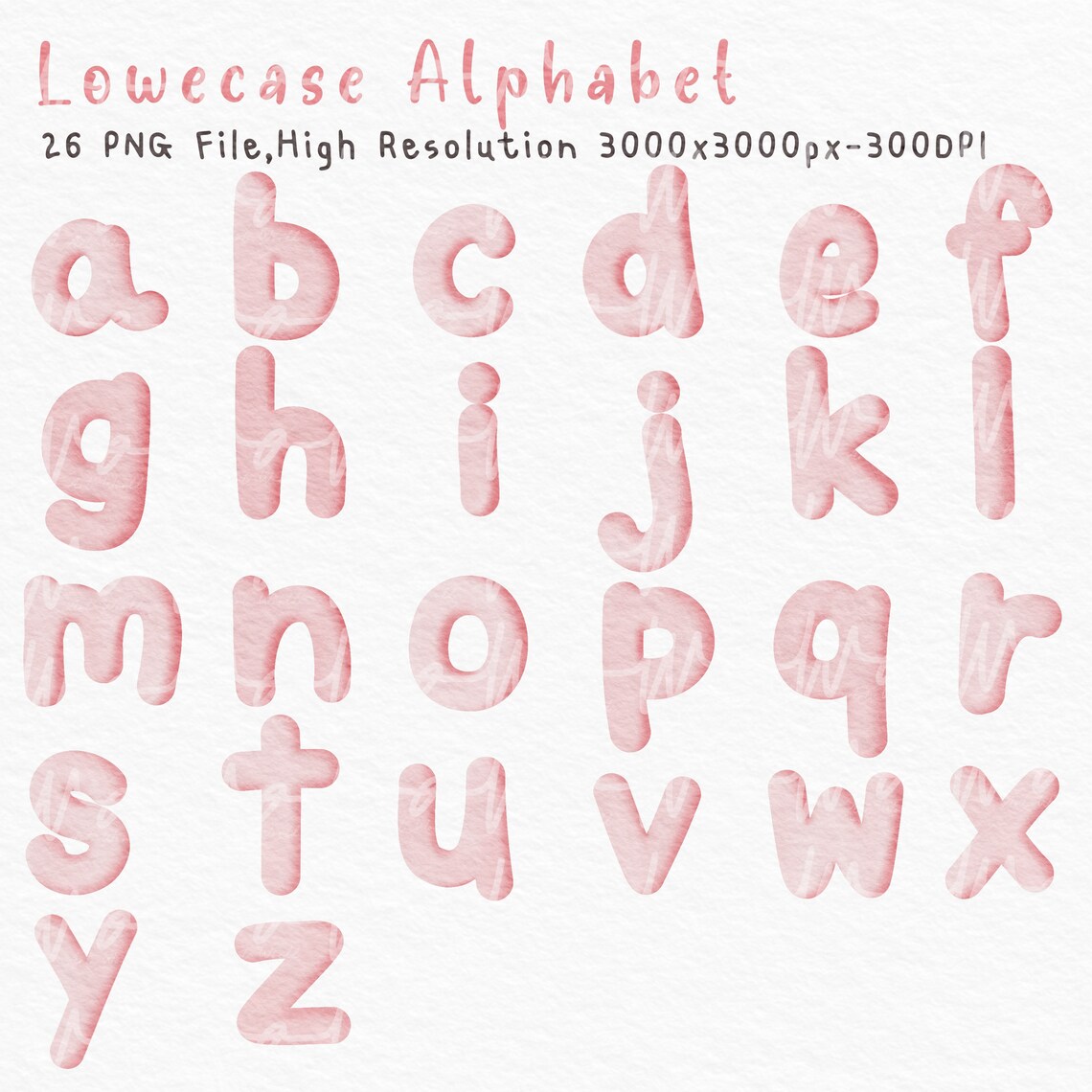 Alphabet Clipart, Number Clipart, Pink Clipart, Capital Letter ...